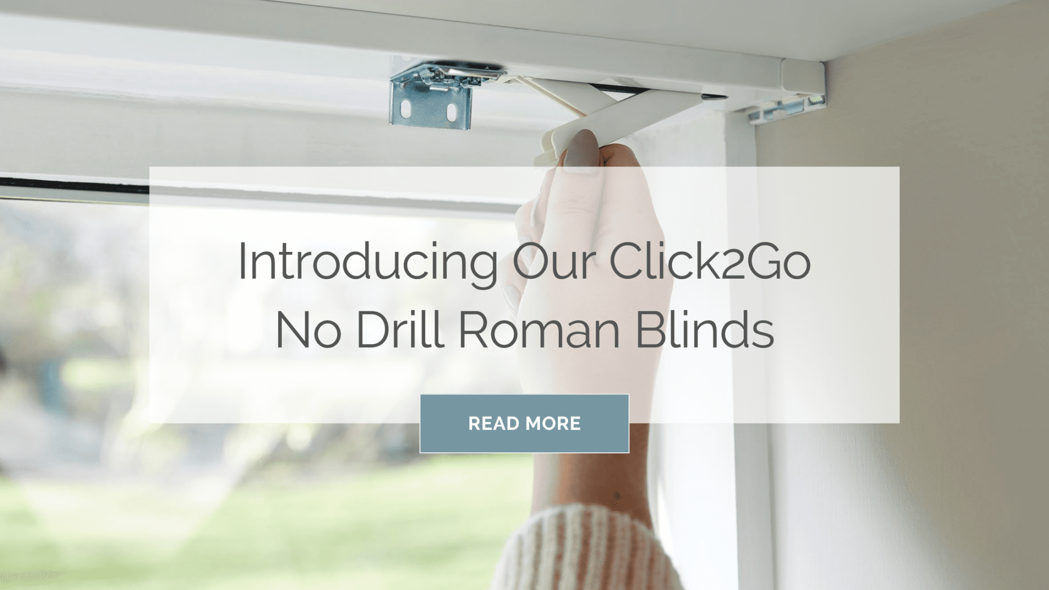 Introducing our Click2Go No Drill Roman Blinds - Blinds 2go